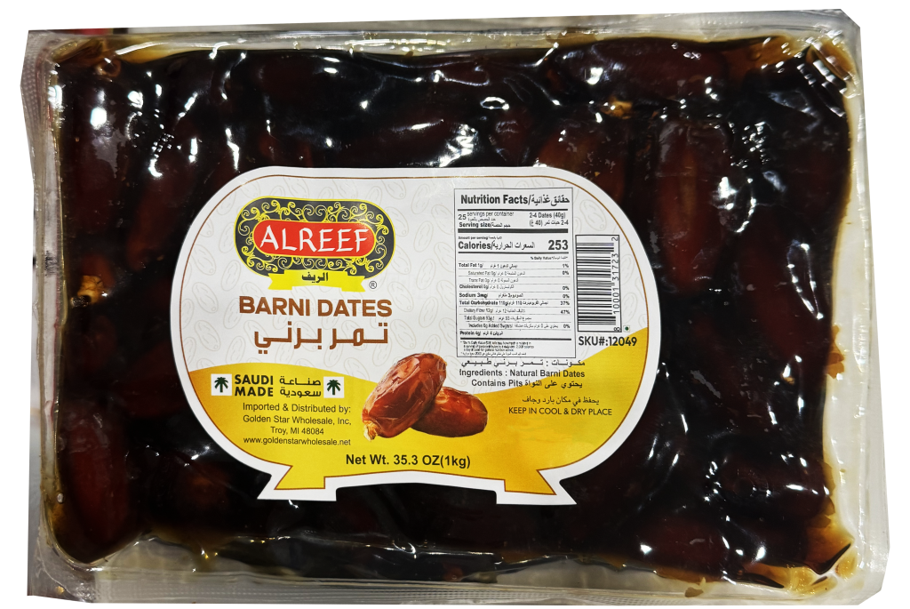 Barni Dates 1kg - Golden Star Wholesale